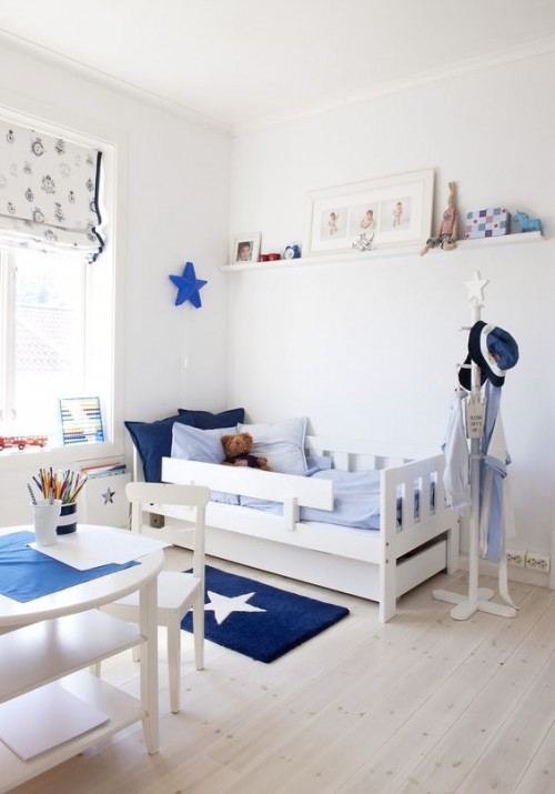 Blanco para decorar de habitaciones infantiles - Ideas Casas